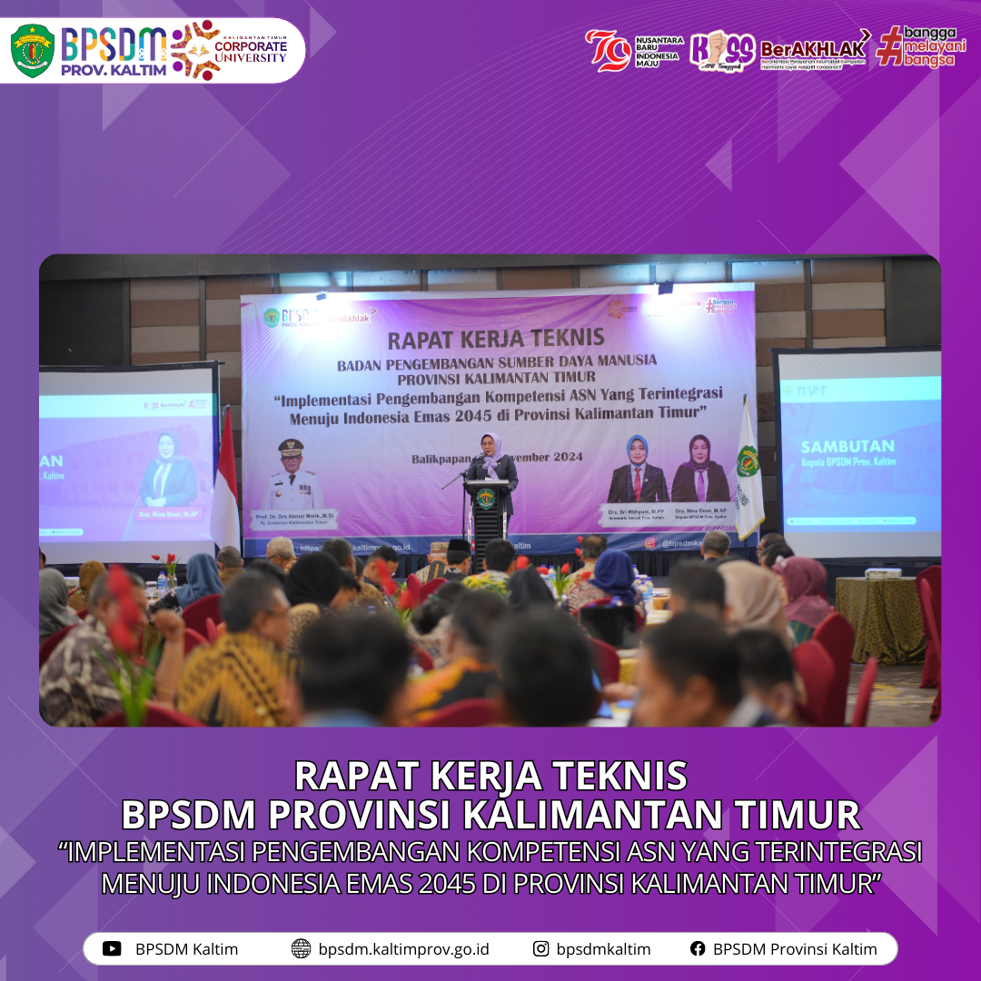 Rakernis BPSDM Kaltim 2024 - BPSDM Provinsi Kalimantan Timur