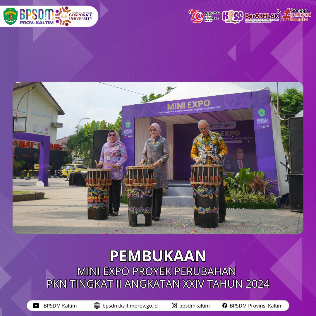 Pembukaan Mini Expo Pelatihan Kepemimpinan Nasional (PKN) Tingkat II Angkatan XXIV tahun 2024 ...