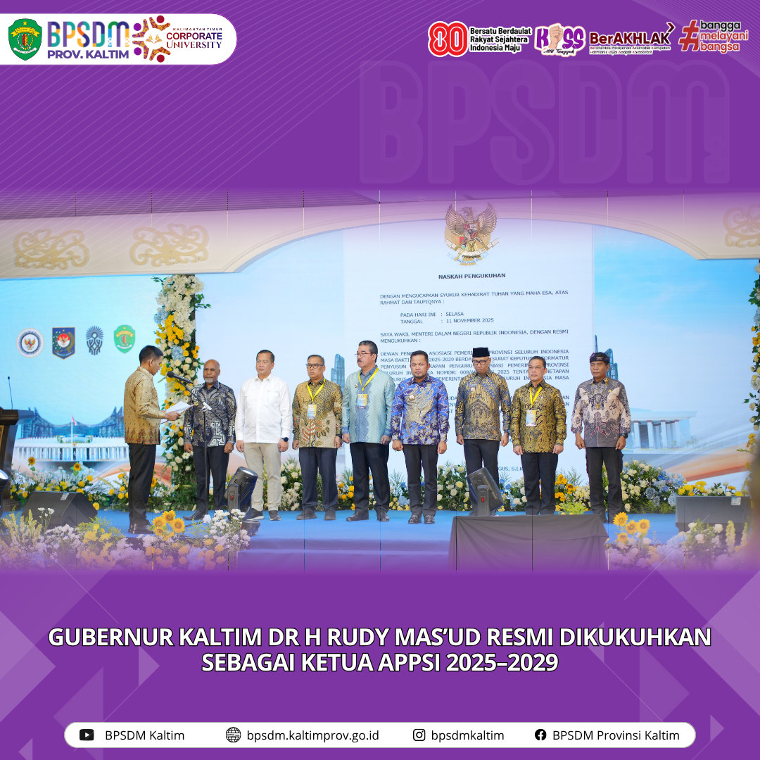 Gubernur Kaltim Dr H Rudy Mas'ud Resmi Dikukuhkan sebagai Ketua Appsi ...